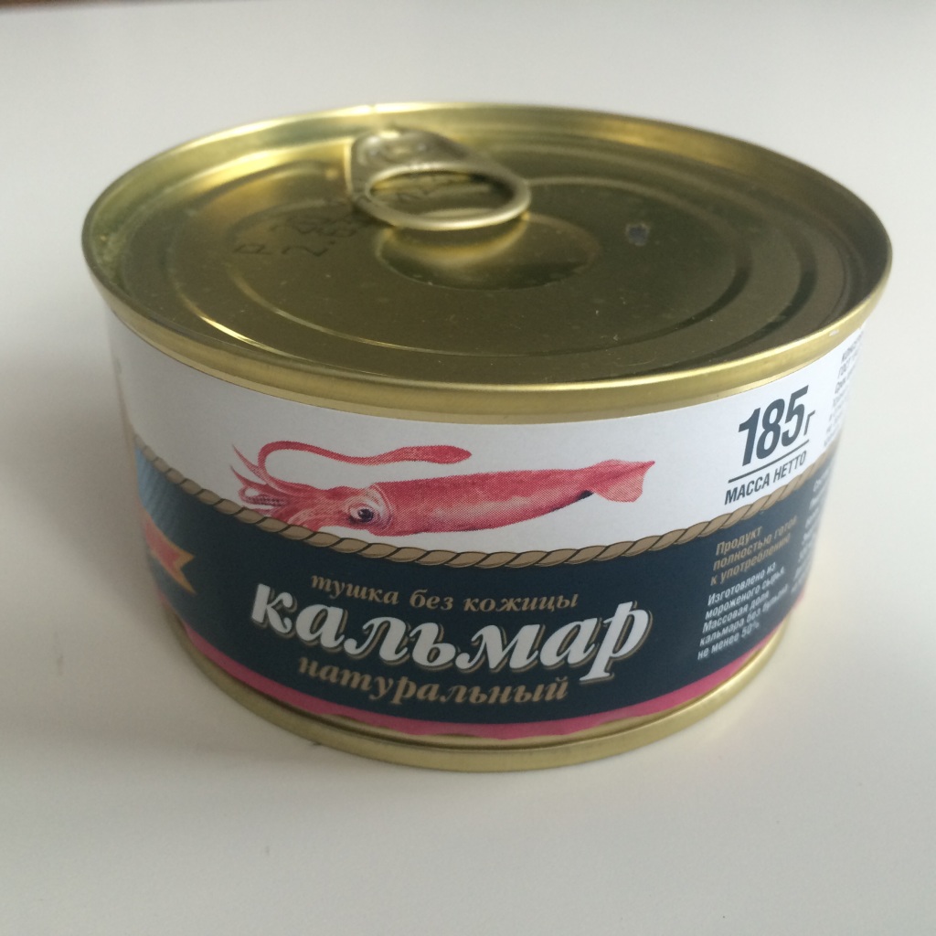 Консервы кальмар тушка в дар (Москва). Дарудар