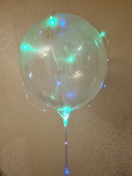 Шар с подсветкой в дар (Москва, Домодедово). Дарудар